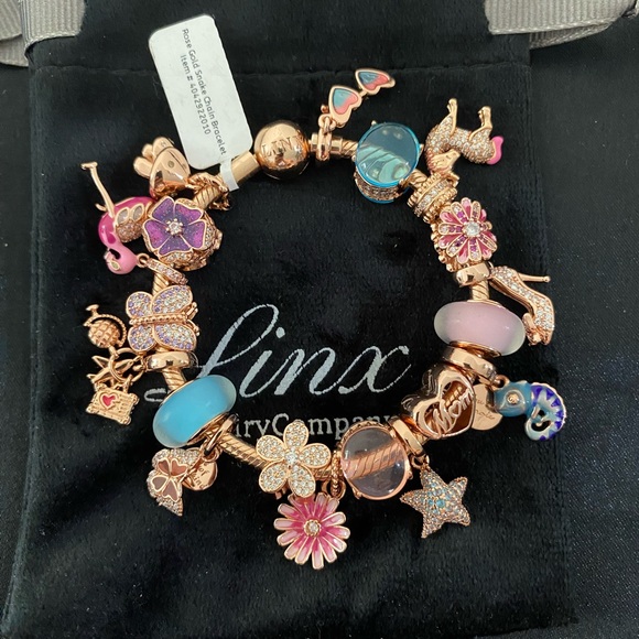 Linx | Jewelry | Linx Rose Gold Bracelet With Pink And Blue Mom Themed ...